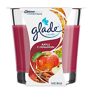 Glade Candle Jar, Air Freshener, Apple Cinnamon, 3.4 Oz