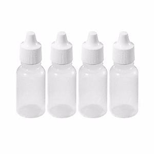 12PCS 30Ml/1Oz Empty Refillable Eye Liquid Dropper Dropping Bottle Portable Soft Squeezable Clear Plastic Dropper Vials Sample Packing Bottles with Plug and Screw-on Lid