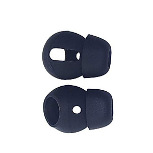 Yutoner 5 Pairs AirPods Ear Tips Anti-Slip Silicone Earbuds Cover Compatible with Apple AirPods 2 & AirPods or EarPods-【Not Fit in The Charging Case】 (Black)