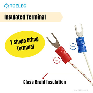 TCELEC TCE-SK05H4-50 K Type Thermocouple Probe for Furnace Oven Meet The 1/2 PT Screw Thread K-Type Input Instrument Thermocouple Thermometer Sensor Temperature Range from 77°F to 1112°F