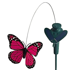 3 PCS Fluttering Solar Butterfly - Solar Garden Decor Flying Butterflies, Butterfly Ornaments - Solar Yard Decor, Solar Powered Garden Ornaments Decorative Butterflies for Gardens and Walkways
