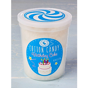 Birthday Cake Gourmet Flavored Cotton Candy (24 Pack) – Unique Idea for Holidays, Birthdays, Gag Gifts, Party Favors…