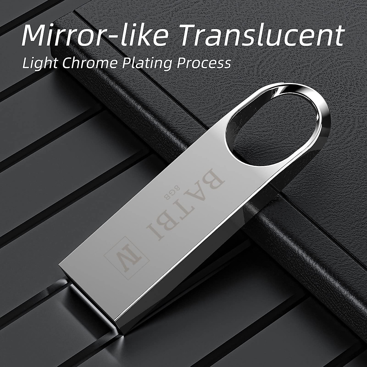 USB Flash Drive 5 Pack 8GB Flash Drives Thumb Drive, 2.0 Memory Stick with Zinc Alloy Design, Jump Drive Pendrive for Data Storage and Backup, Gift USB Disk Zip Drive