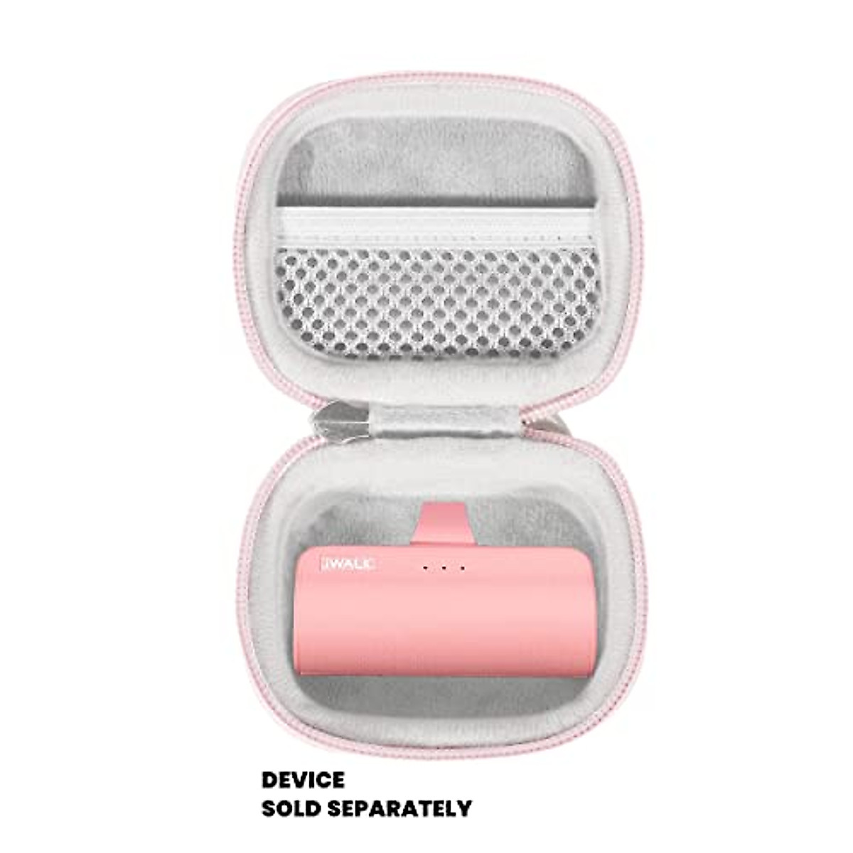 alltravel Case for iWALK Mini Portable Charger for iPhone and Androi 3350mAh, 4300mAh, 4500mAh, 4800mAh (Pink)