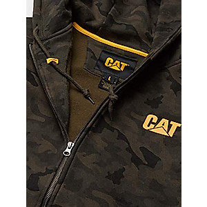 Caterpillar mens Full Zip (Regular and Big & Tall Sizes) Hooded Sweatshirt, Night Camo, XX-Large US
