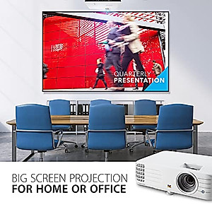 ViewSonic PG706WU 4000 Lumens WUXGA Projector with RJ45 LAN Control Vertical Keystoning and Optical Zoom for Home and Office
