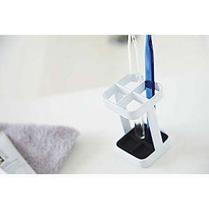 Yamazaki Home Tower Slim Toothbrush Stand – Bathroom Holder Organizer