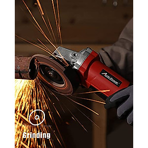 AVID POWER Angle Grinder with Paddle Switch, 8 Amp Metal Grinder with 4-1/2 Inch Grinding Wheel 12000 RPM Electric Angle Grinder Tool with Adjustable Side Handle