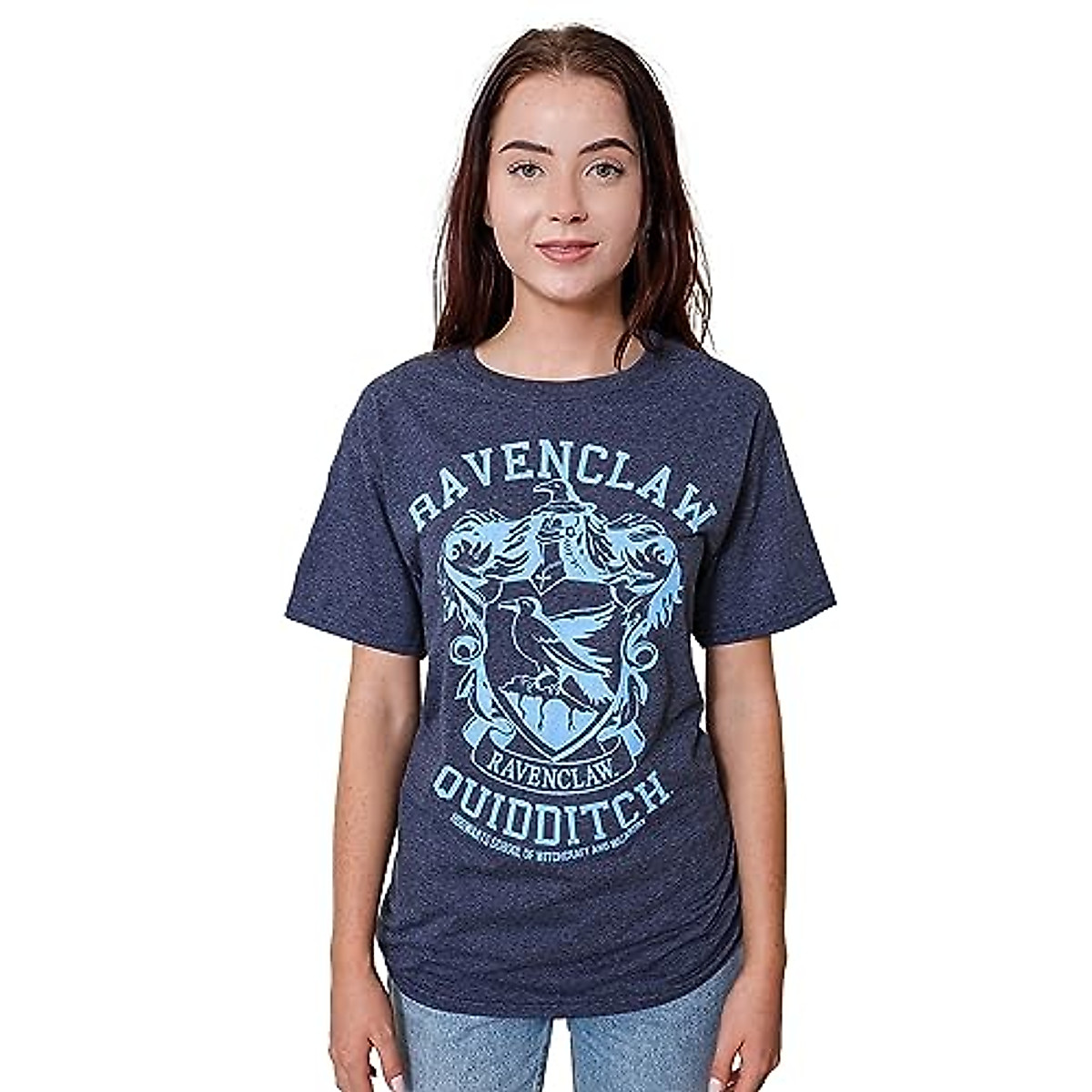 Harry Potter Ravenclaw Quidditch Team Adult T-Shirt(MD, Navy Heather)
