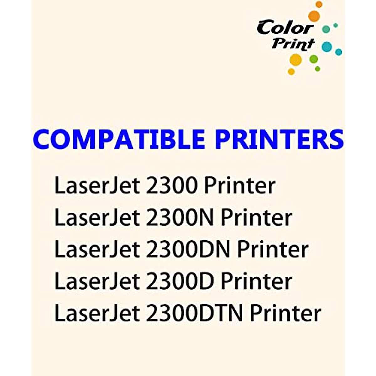 1-Pack ColorPrint Compatible 10A Q2610A Toner Cartridge Replacement for Hp 2610 Used for HP Laser Jet 2300 2300L 2300N 2300D 2300DN 2300DTN Printers (Black)