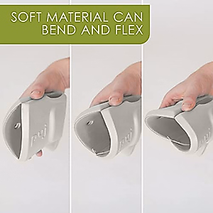 Puj – Snug, Ultra-Soft Spout Cover for Bathtub Taps, BPA-and-PVC-Free Faucet Cover for Safe Baths, Non-Absorbent Bathtub Faucet Cover, Kids’ Bathroom Safety Products, Grey