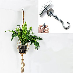 4 Pack Carbon Steel Plasterboard Ceiling Hooks Spring Toggle Wing Bolts Wall Ceiling Installation Cavity Wall Fixing Heavy Duty Swag Hanging Plants Hanger Anchors Ceiling Hook