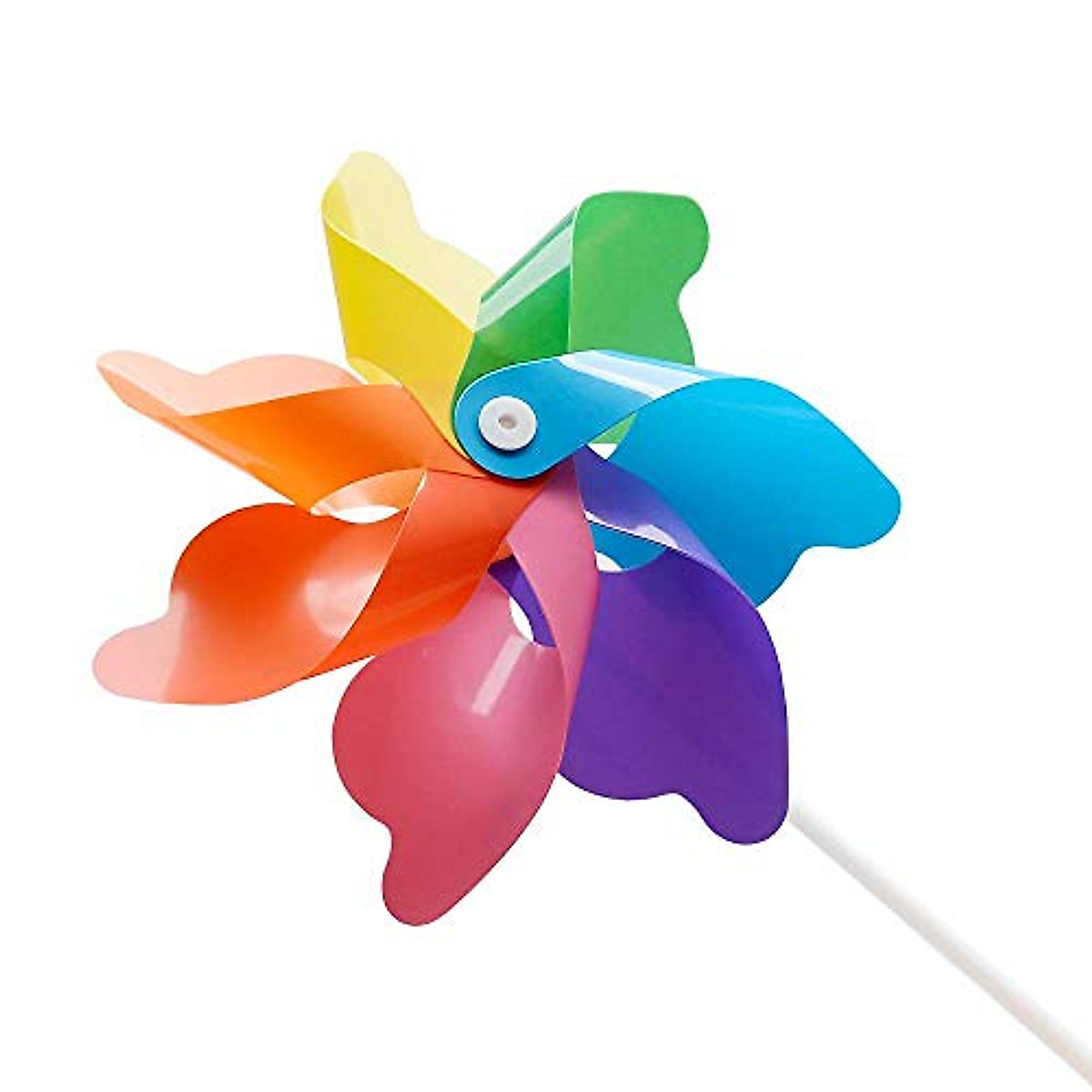Tsocent 7 Colors Pinwheels - 24 Pack for Outdoor Decor & Parties