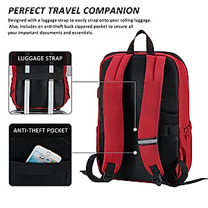 MAXTOP Deep Storage Laptop Backpack with USB Charging Port[Water Resistant] College Computer Bookbag Fits 16 Inch Laptop