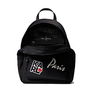 Karl Lagerfeld Paris Khloe Backpack Black Patch One Size