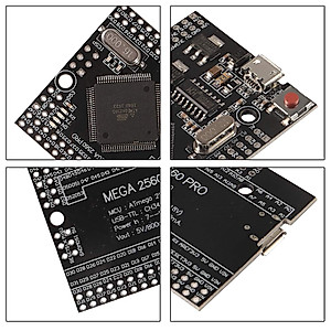 AITRIP MEGA 2560 PRO Embed CH340G/ATMEGA2560-16AU Chip with Male Pin headers Compatible for Arduino Mega2560 Module (2pcs)