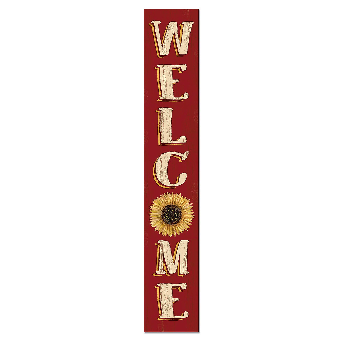 My Word! Welcome Sunflower Porch Board Sign, multicolor