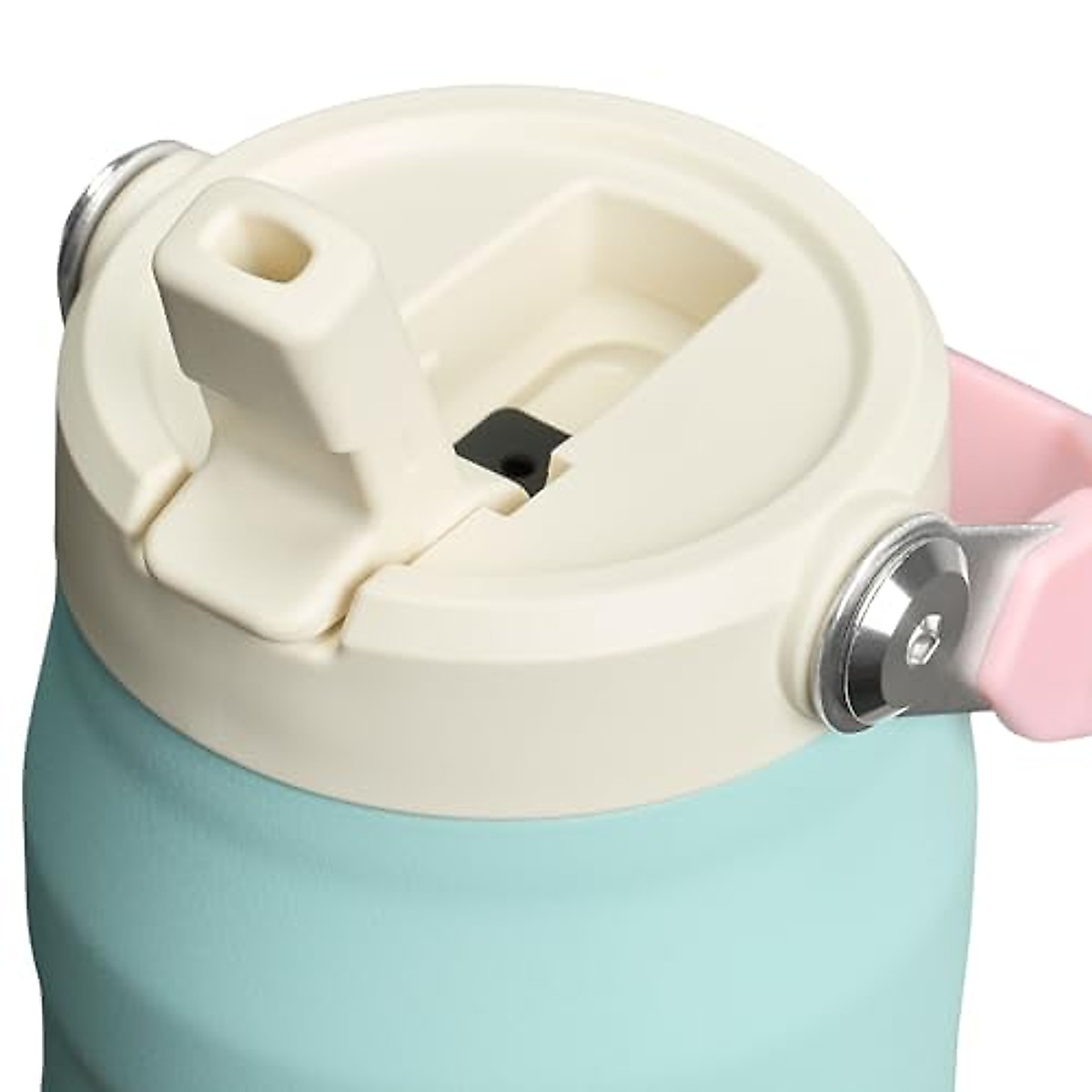 Stanley IceFlow Flip Straw 2.0 Water Bottle 24 oz | Built-In Straw for Travel and Sports | Lightweight and Leak Resistant | Insulated Stainless Steel | BPA-Free | Poolside