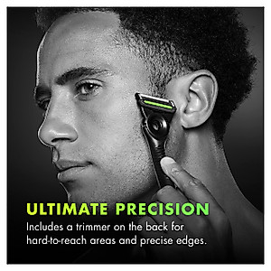 Gillette Labs with Exfoliating Bar Razor Refills for Men , 6 Razor Blade Refills and 7oz Rapid Foaming Shave Gel, Black