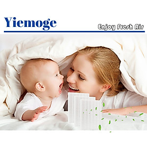 Yiemoge True HEPA Replacement Filter H 116130 Compatible with Winix Air Purifier 5500-2 and Models AM80 (3 HEPA Filters)