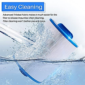 POOLPURE Replacement Filter for PWW50P4, 1 1/2" MPT Thread Screw in Filter, 2 Pack