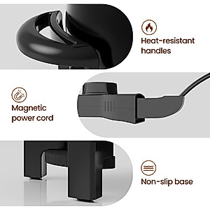 Electric Fondue Pot Set, 3 Quart Fondue Set for Melting Chocolate Cheese with 8 Color-Coded Forks, Adjustable Temp Control, 1000W Non-Stick Fondue Maker for Dessert, Broth and Oil