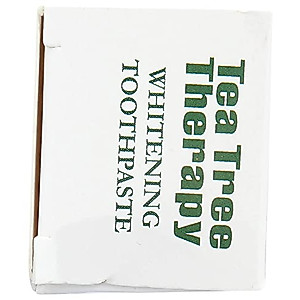Tea Tree Therapy - Natural Whitening Toothpaste with Oil, 3 Oz (Pack of 6)