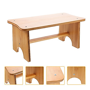 Footstool Stepping Stool Foot Stool Chairs for Kids Childs Chair Under Desk Footrest Step 2 Water Table Foot Rest Foot Support Tool Non-slip Step Stool Potty Chair Wooden Stool