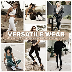 3 Pack Leggings for Women High Waisted No See-Through Tummy Control Soft Yoga Pants Womens Workout Athletic Running Leggings