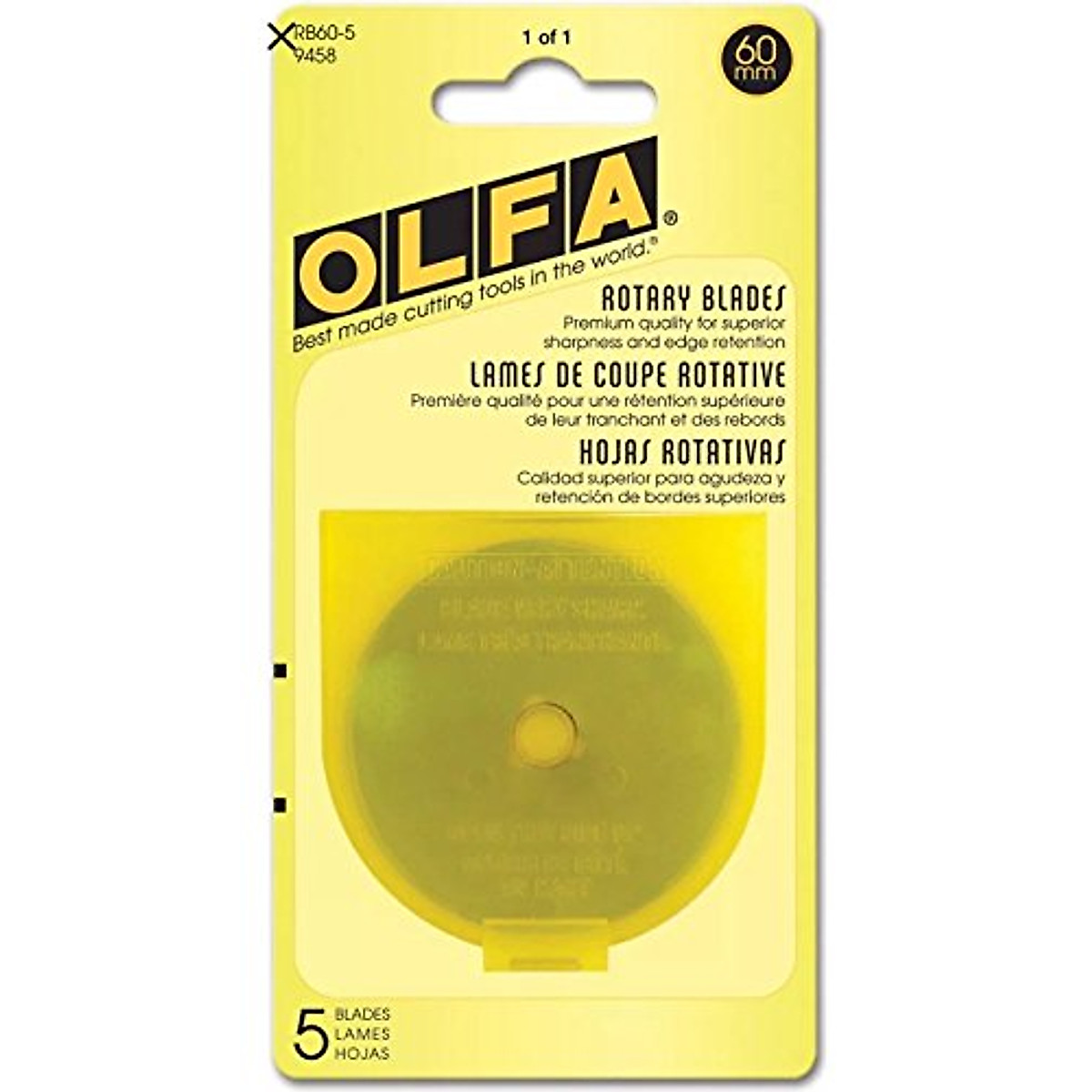 Olfa Rotary Blade Refill (5 per Package) - 60 Millimeters