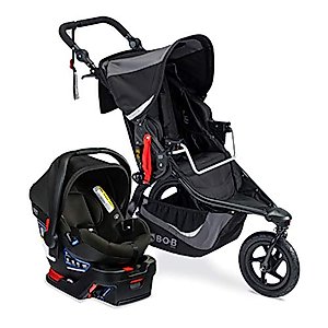 BOB Revolution Flex 3.0 Travel System with B-Safe Gen2 Infant Car Seat Graphite Black