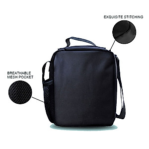 ANYFOCUS Lunch Bag, Durable Insulated for Kids Boys Girls Cooler Bag Cat Print