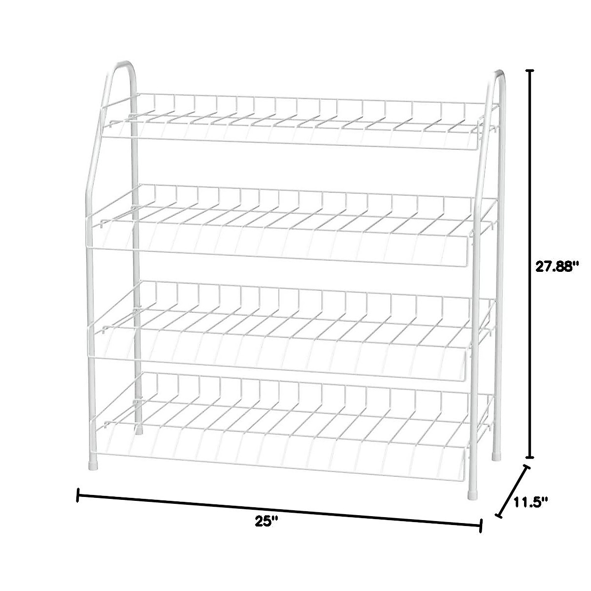 Whitmor - 6023-211 4-Tier Closet Shelves White
