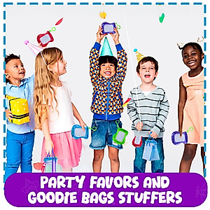 Mini Magnetic Drawing Board for Kids - (Pack of 12) Backpack Keychain Clip Drawing Boards, Erasable Doodle Sketch and Writing Pad for Boys and Girls, Birthday Party Favor and Goodie Bag Filler