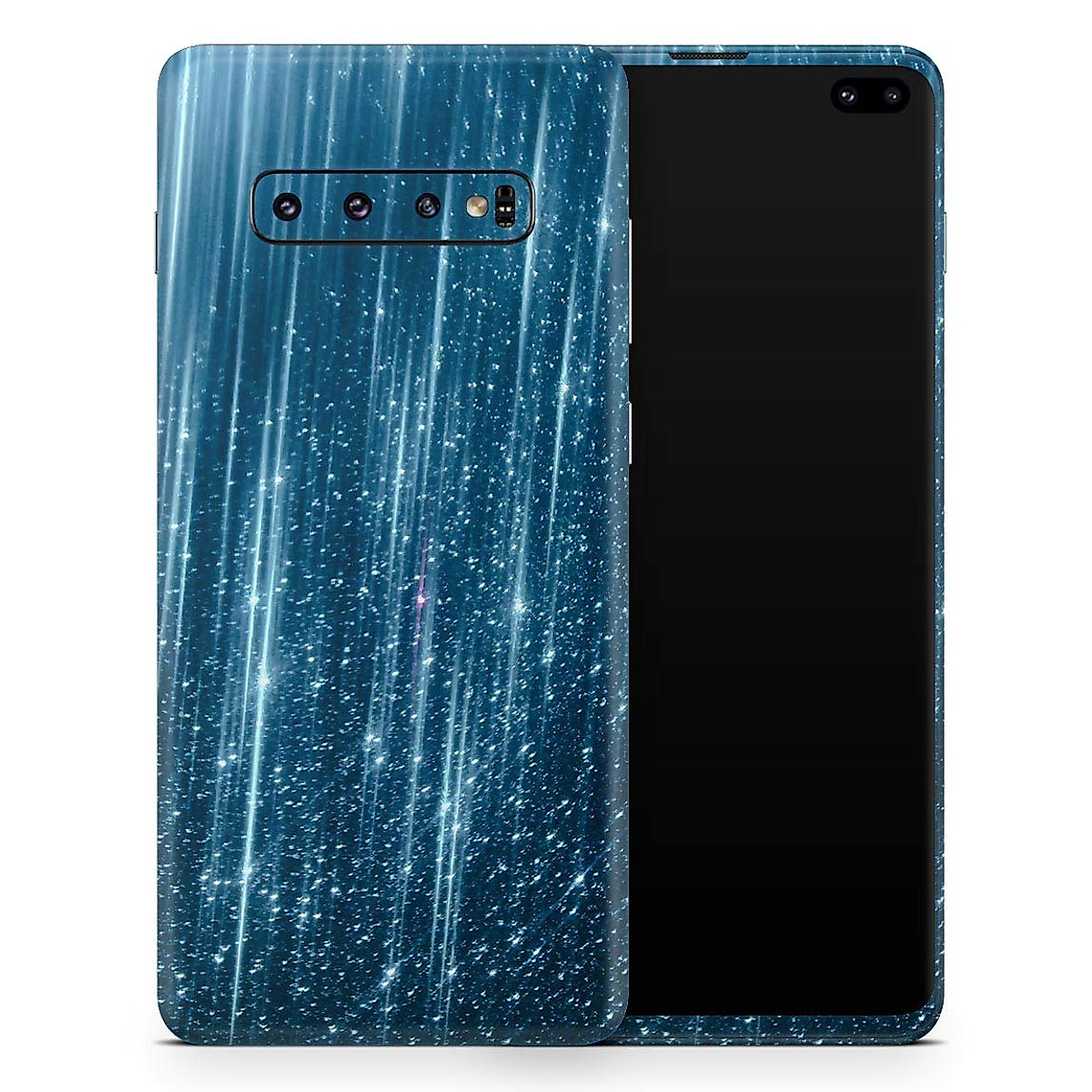 DesignSkinz Radiant Blue Scratched Surface Protective Vinyl Decal Wrap Skin Cover Compatible with The Samsung Galaxy S20 (Screen Trim & Back Glass Skin)