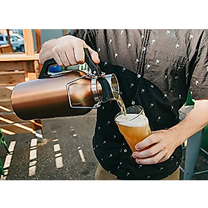 DrinkTanks 128 oz Vacuum Insulated Stainless Steel Beer Growler