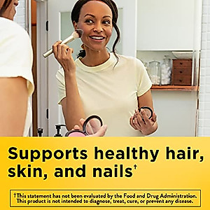 Nature Made Hair Skin and Nails with Biotin 2500 mcg, Dietary Supplement For Healthy Hair Skin and Nails Support, 120 Softgels, 120 Day Supply