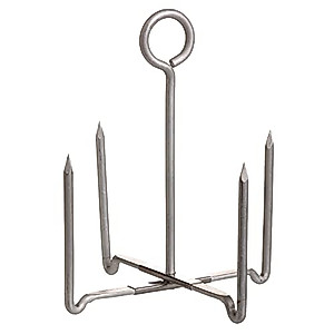 KitchenCraft Baked Potato Stand, Aluminium, 12 x 14.5 cm, Silver