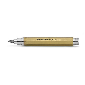 Kaweco SKETCH UP Clutch Pencil 5.6 mm 5B Brass I Exclusive Mechanical Pencil with Lead Refill I Pencil 10.5 cm