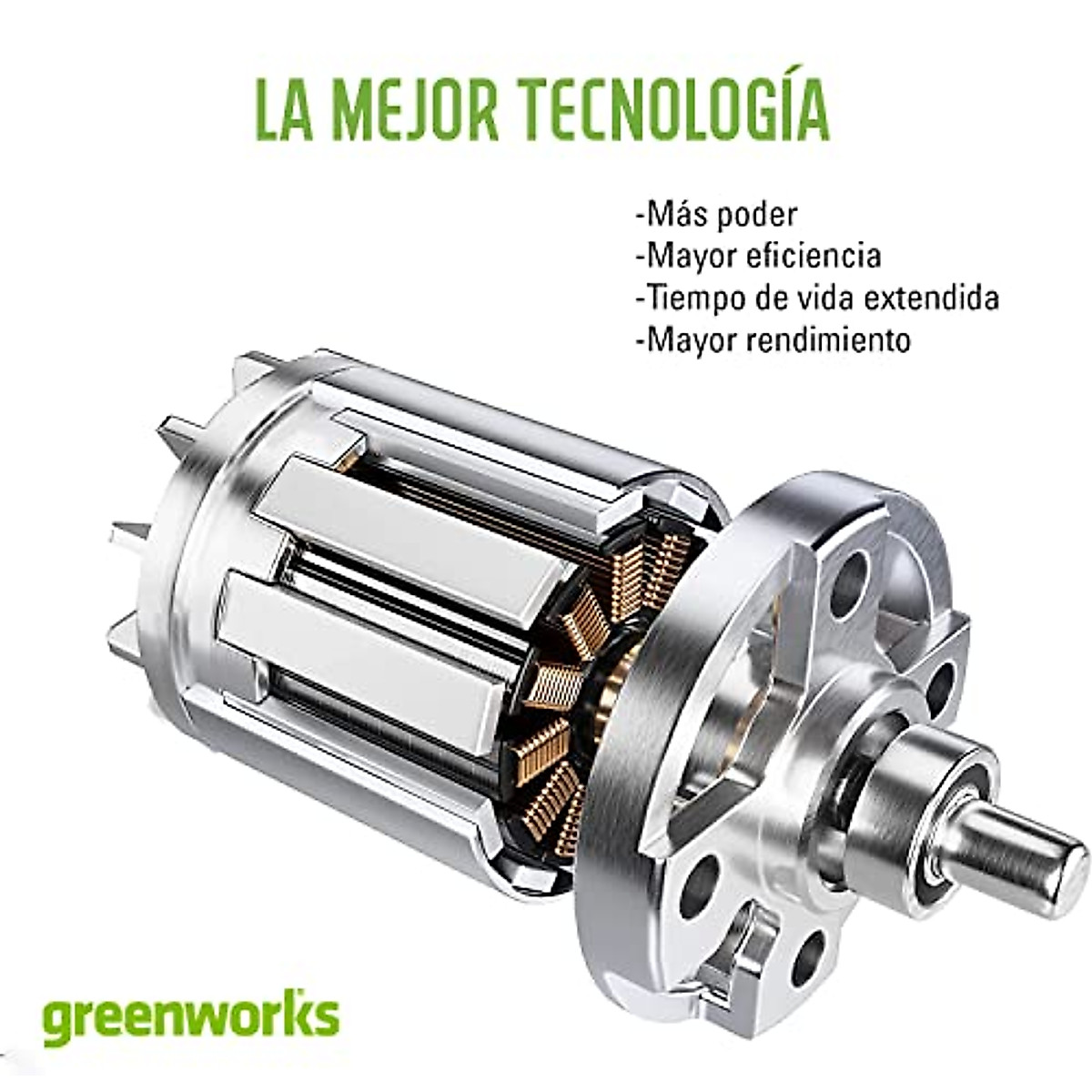 Greenworks 24V 13-Inch Brushless Push Lawn Mower, Cordless Electric Lawn Mower with 4.0Ah USB (Power Bank) Battery and Charger Included