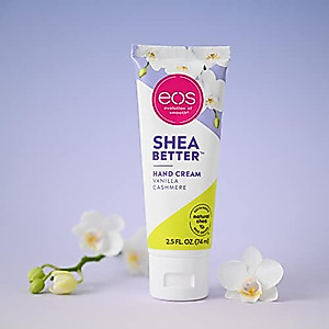 eos Holiday Collection, Hand Care Essentials, Hand Cream Trio- Coconut, Vanilla Cashmere, and Lavender, 24-Hour Hydration, 2.5 oz, 3-Pack, Clear