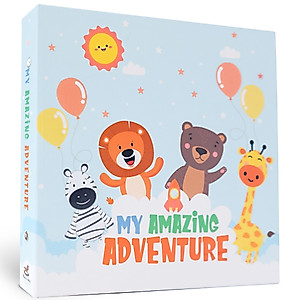 Playful Baby Book Keepsake and Baby Memory Book - First 5 Years Completely Illustrated Baby Journal - Joyful Baby Scrapbook for Boy or Girl - Easily Record Radiant Memories - Perfect for Baby Shower