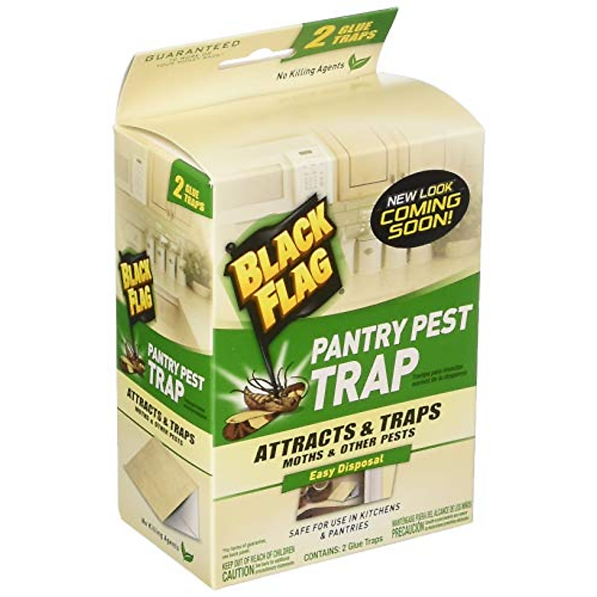 Black Flag Pantry Pest Traps - 8 Total(4 Packages with 2 Traps Each)