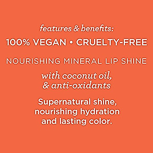 Pacifica Beauty Enlightened Gloss Mineral Lip Shine Poppy