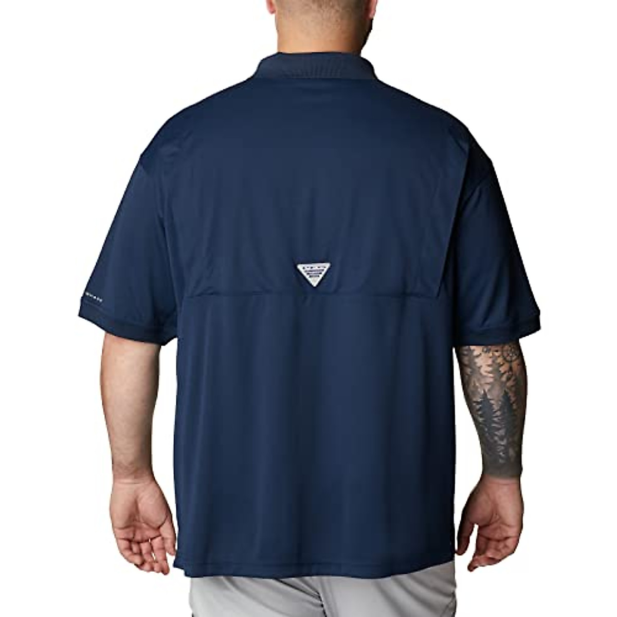 Columbia Men's PFG Perfect Cast Polo Shirt, Breathable, UV Protection Collegiate Navy