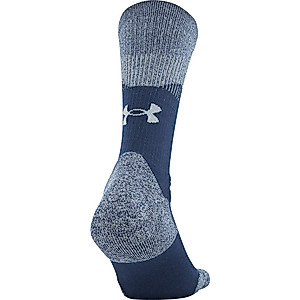 Under Armour Unrivaled 3.0 Crew Socks, 1-pair, Academy Blue, Shoe Size: Mens 12-16