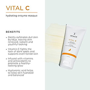 IMAGE Skincare, VITAL C Hydrating Enzyme Masque, Brightening Facial Mask with Vitamin C and Hyaluronic Acid, 2 oz