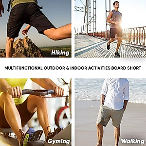 Brickline Mens Shorts for Men, Hybrid Casual Golf Dress Flat Front Quick Dry Stretch Board Shorts, Lightweight Chino Short HT Black - 34