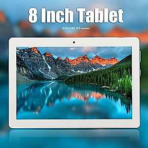 Tablet 8 Inch Android 10 Tablets, Octa Core Processor Tableta, 4GB RAM 64G ROM Tablet Computer, 1080P HD IPS Screen, WiFi, GPS, 2MP + 8MP, 2.4G+5G WiFi, 8000mah Battery