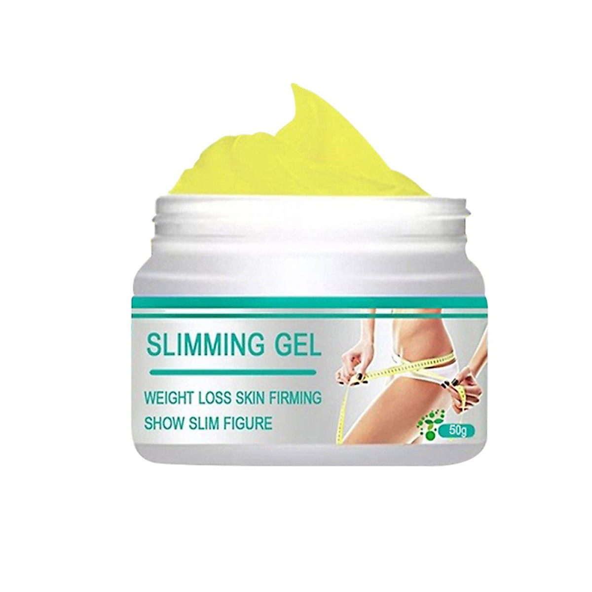 Slimming Cream, Navel Arm Leg Belly Ginger Fat Burning Cream, Weight Loss Skin Firming Moisturizing Massage Gel for Cellulite, Soothing, Relaxing, Tightening & Slimming (50g)